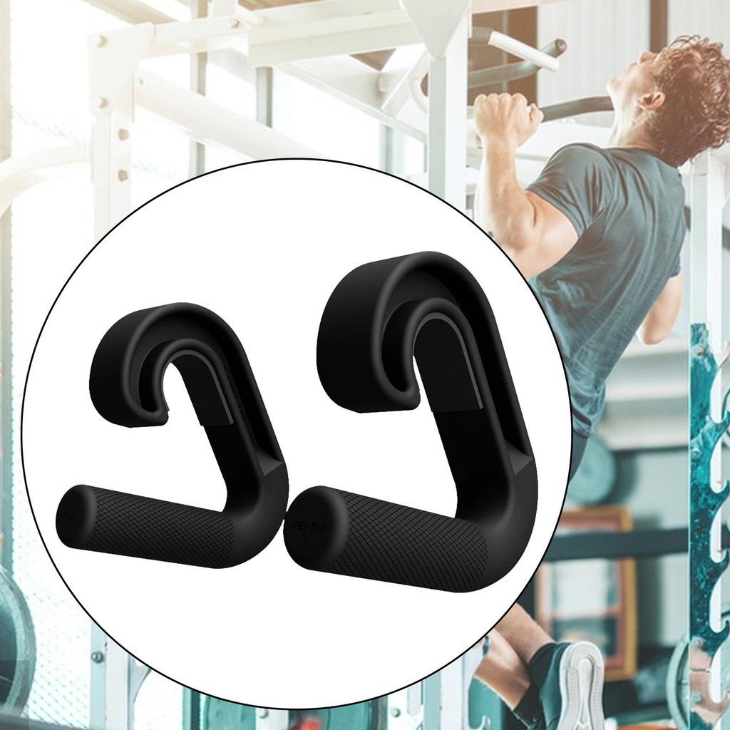 [Homyl478] 2x Pull up Bar Handles Exercise Handles Hand Grips Pull Down ...