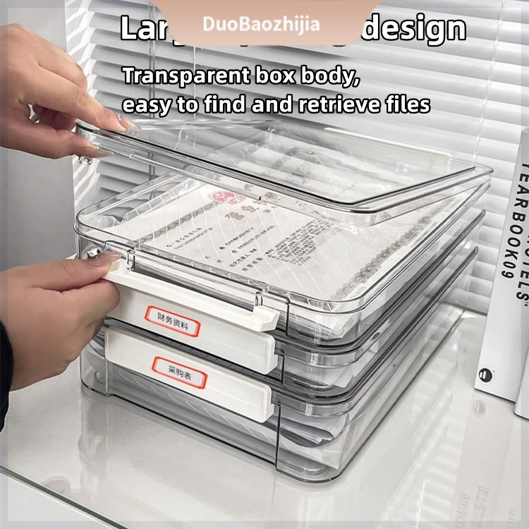 Premium A4 Paper Tray - Desk File Organizer for Office Data Files and ...