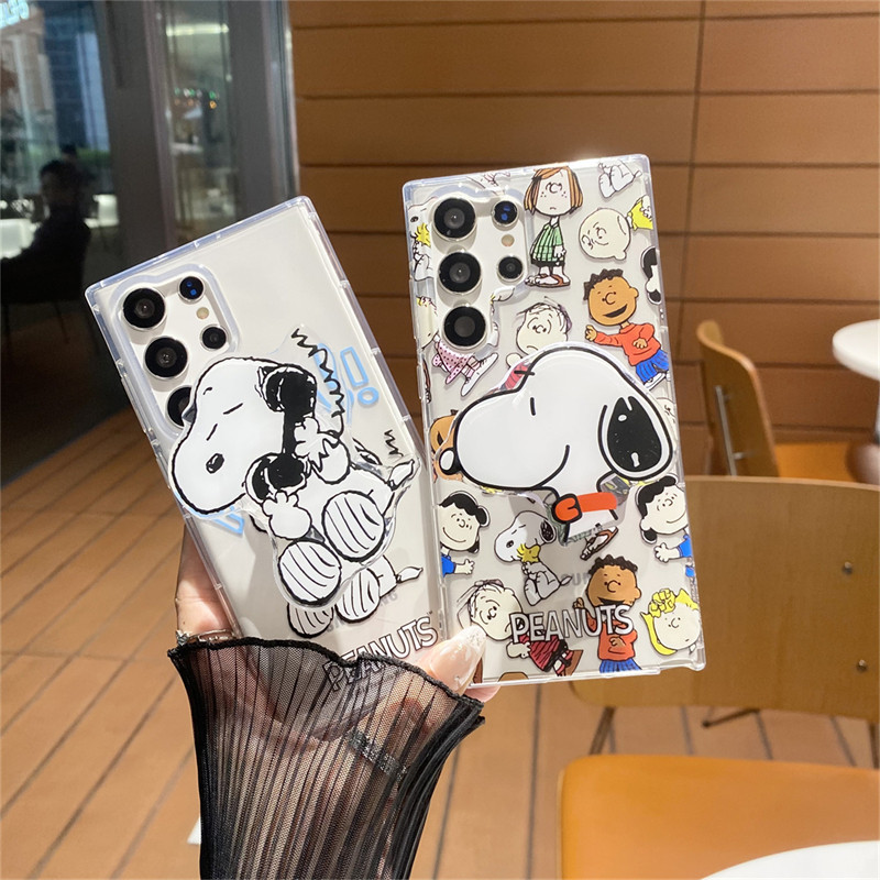 Cartoon Cute Snoopy Phone Case Samsung Galaxy S25 Ultra S24 S23 Ultra ...