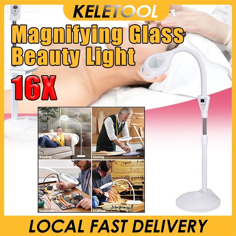 16X 220V Magnifying Floor Lamp Beauty Light Diopter Floor Lamp Facial ...