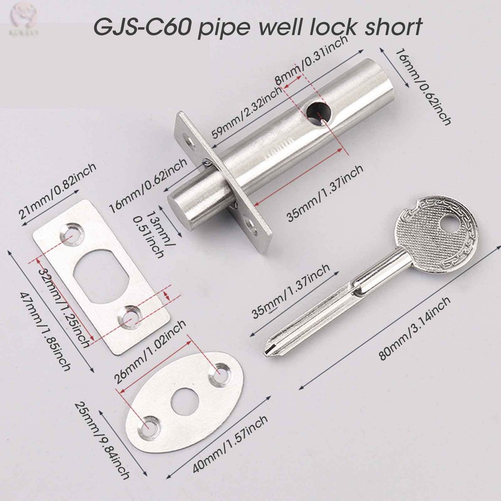 ANDES Manhole channel pipe lock, access hole, invisible door locks ...