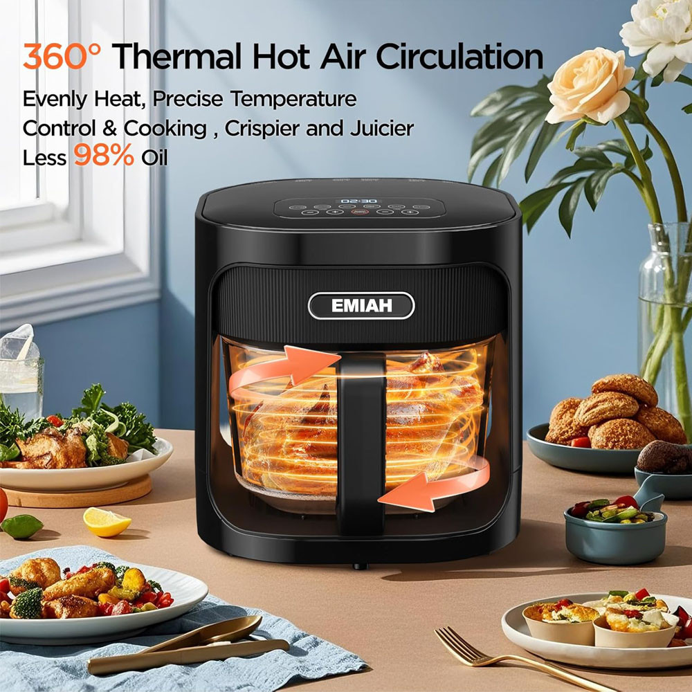 🔥SG Stock🔥German Air Fryer Large (6L) Led Digital Touch Screen ...