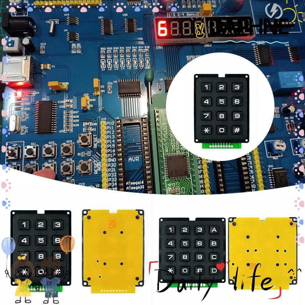 DAPHNE Matrix Switch Keyboard, DIY 3*4/4*4 Matrix Keypad, Professional ...