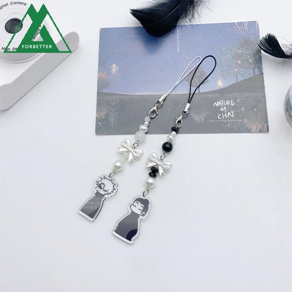 FORBETTER Anime Jujutsu Keychain, Acrylic Geto Suguru Satoru Gojo ...