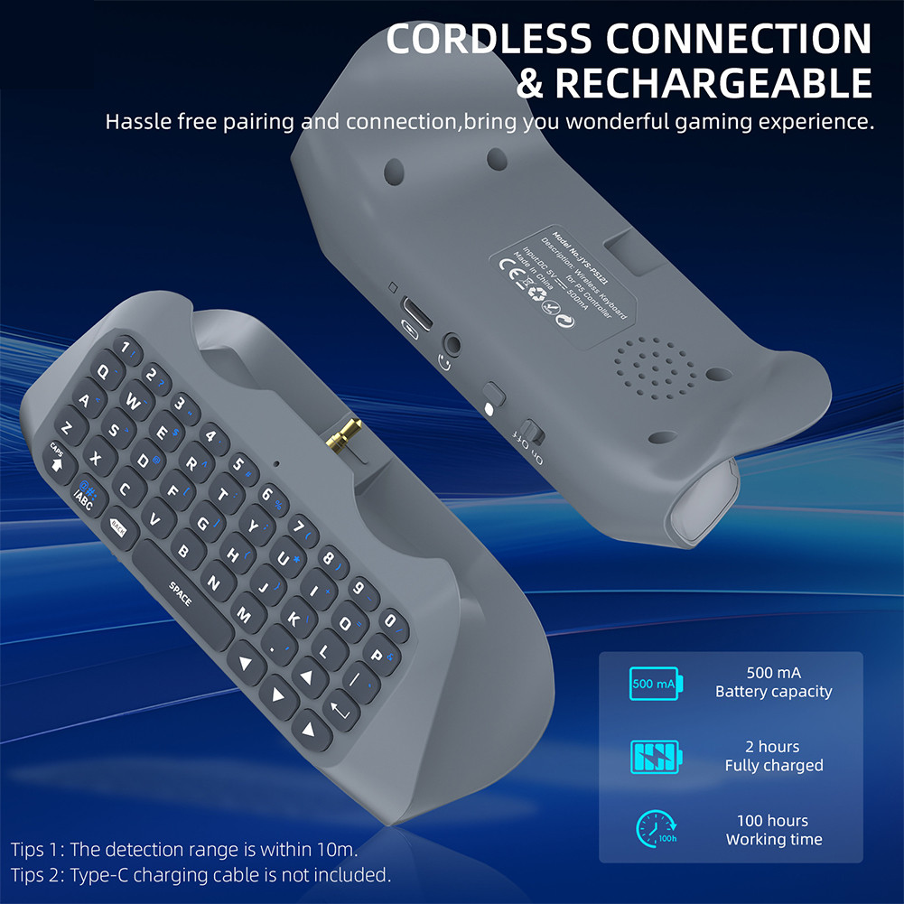 For PS5 Wireless Controller Keyboard Bluetooth-Compatible Controller ...