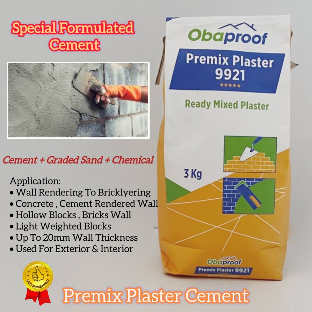 Pre-Mix Mixture Cement Plaster With Tiny Stone For Wall , Floor ...