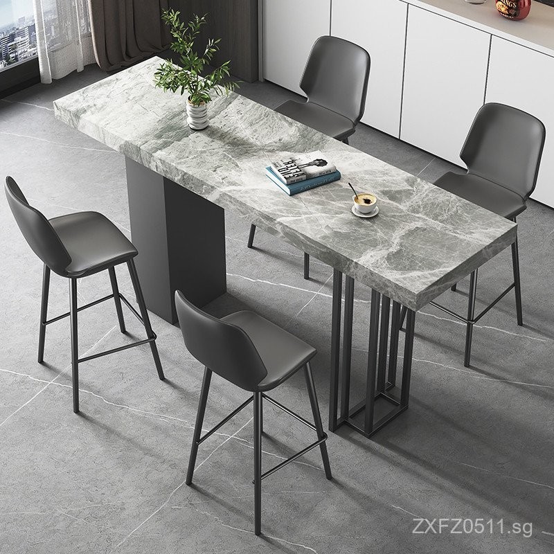 Nakajima Home Dining Table Rock Slab Internet Celebrity Open Bar Table ...