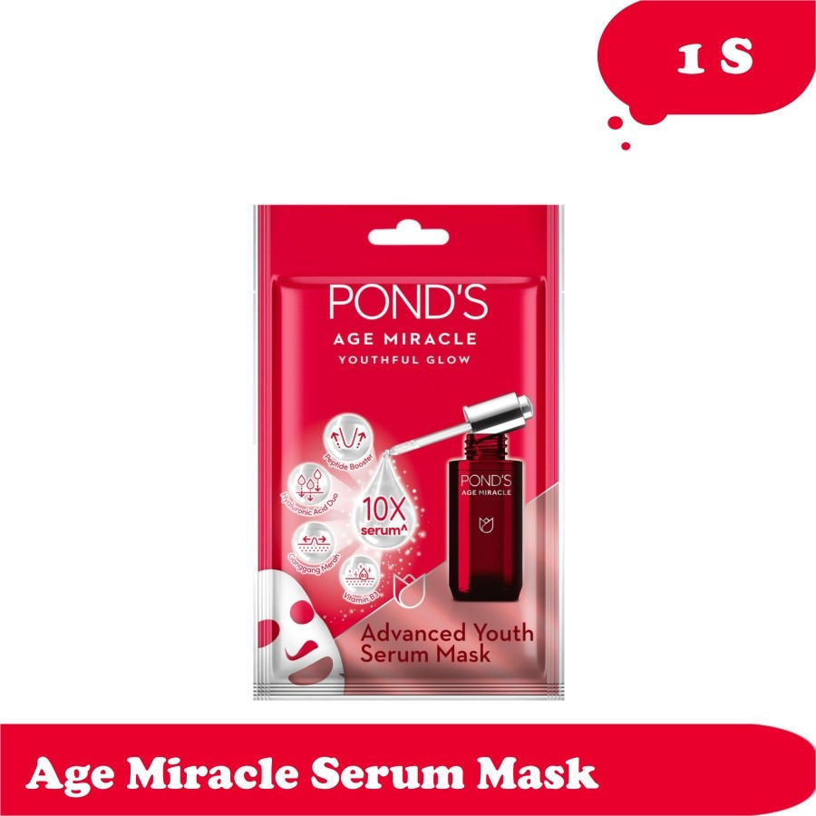 Ponds Age Miracle Serum Mask 1 Sheet Face Mask | Shopee Singapore