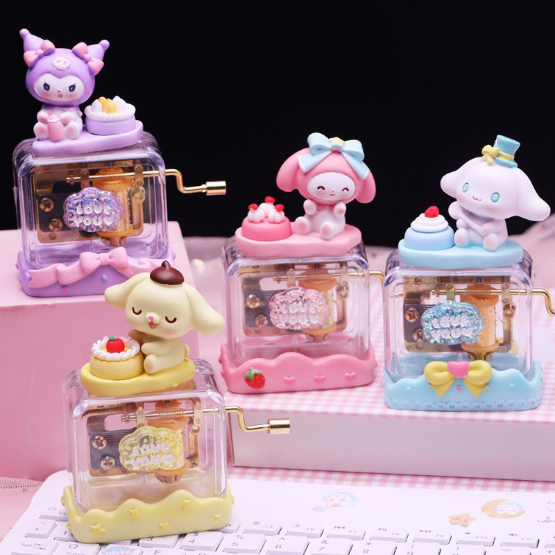 Sanrio Melody Cinnamoroll Kuromi Purin Music Eight Tone Box Cartoon ...