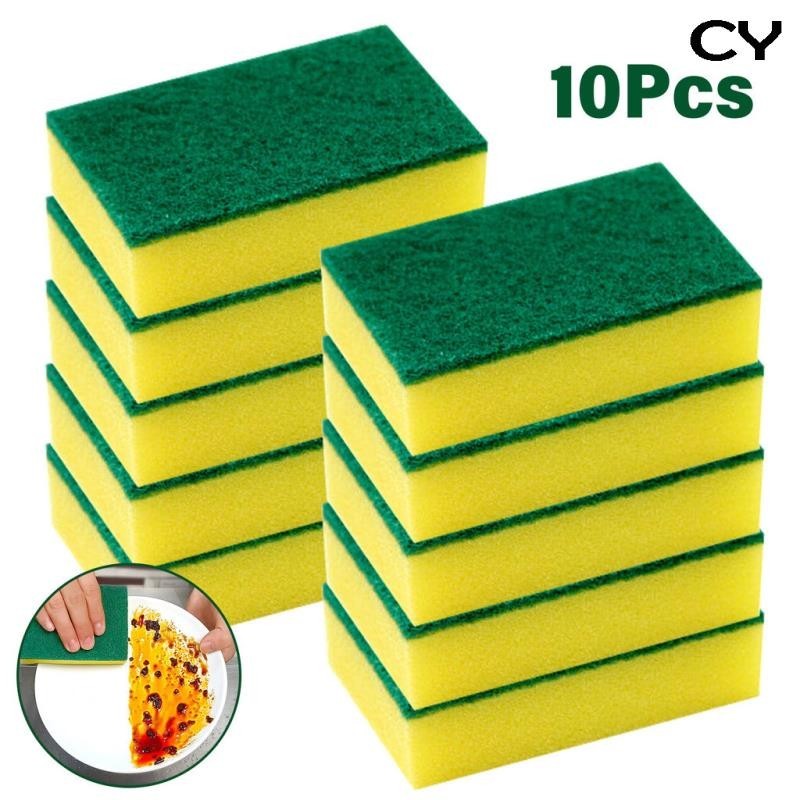 10pcs Highly Absorbent Cleaning Sponges Dish washing Magic Clean Pot ...