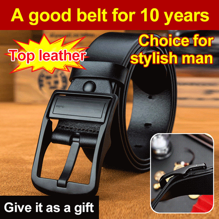 🔥SG Hot🔥First-layer pure cowhide🏅Belt Man Leather/High-grade genuine ...