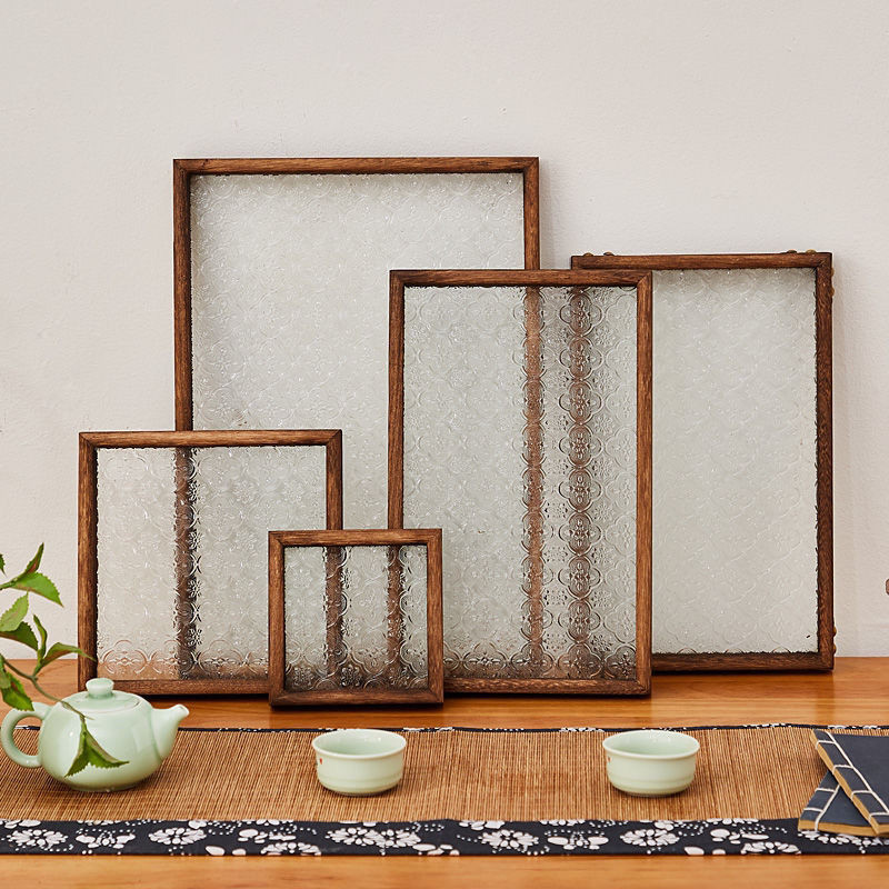 LIBRA Tea Tray Rectangular wooden Tray Begonia Retro Dim Sum Plate Tray ...