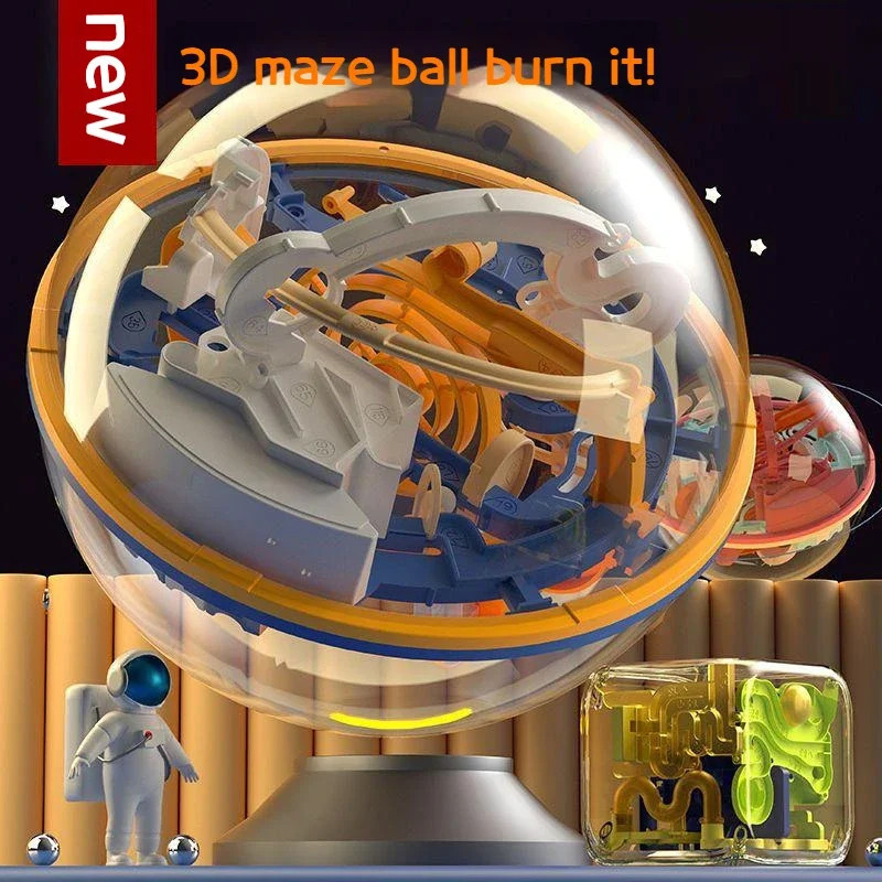 Magic 3D Maze Puzzle Ball Educational Toys for Kids Children Challenge ...