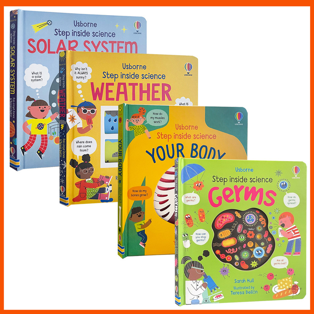 Usborne Step Inside Science Series Books-(Germs/Weather/ Your Body ...