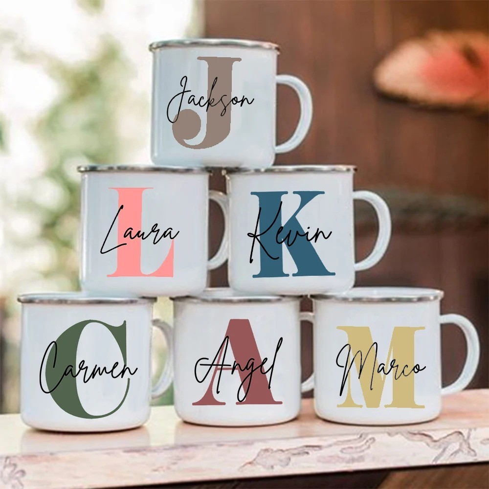 Personalized Mug Initial with Name Coffee Cup Bachelorette Party Best ...