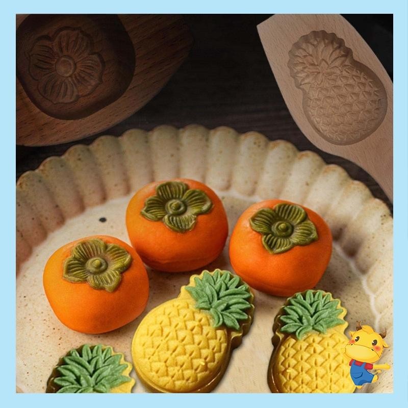be> Mooncake Stamps Mooncake Moulds Fruit Shape Mooncake Cutters Pastry ...