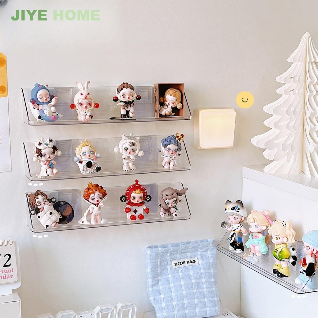 Wall-Mounted Blind Box Display Rack Transparent Figure Cabinet Pop Mart ...