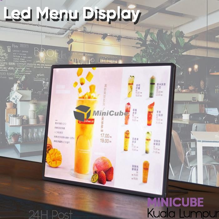 A3 A4 LED Light Menu Restaurant Display Board Stand Countertop Backlit ...