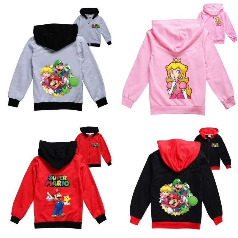 Mario jacket for kids Mario clothes A1 | Shopee Singapore