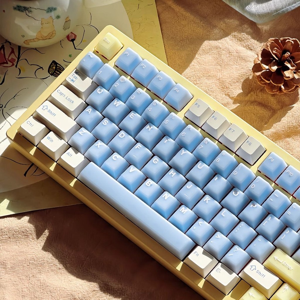 Sea Salt Soda Water Keycaps 164keys Cherry Profile ABS+PBT Double Shot ...