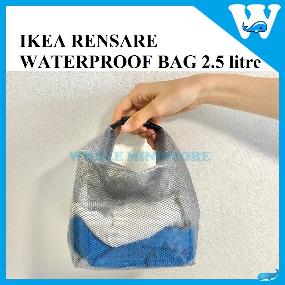 IKEA FUN SIZE WATERPROOF BAG / BEACH WATERPARK TRAVEL BAG / BEG KALIS ...