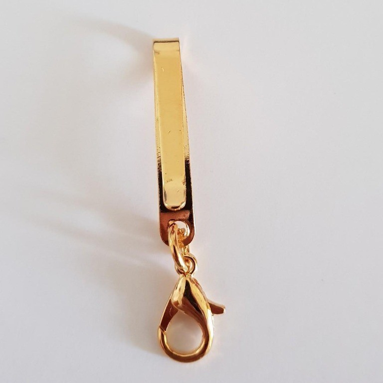 Thai Amulet Accessories: Stainless Steel Gold Amulet Clip (Plain Design ...