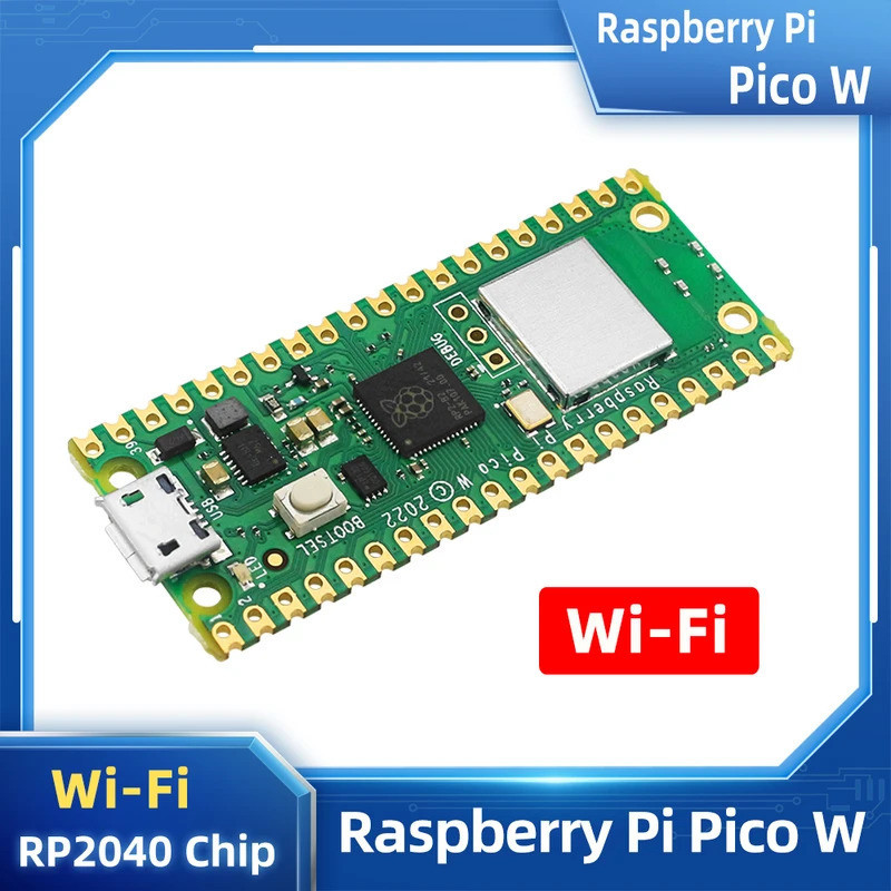 New Raspberry Pi Pico W With Wireless WiFi RP2040 Microcontroller Development Board Optional ...