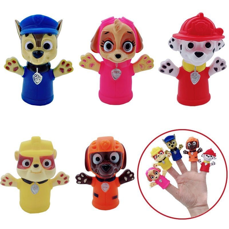 [94%Positive Rate]Paw Patrol Finger Puppet Toy Patrol Team Doll Great ...