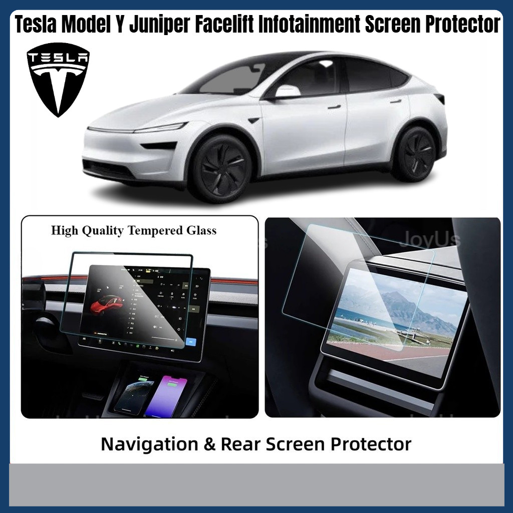 Tesla Model Y Juniper Facelift 2025 Infotainment Screen Tempered Glass ...