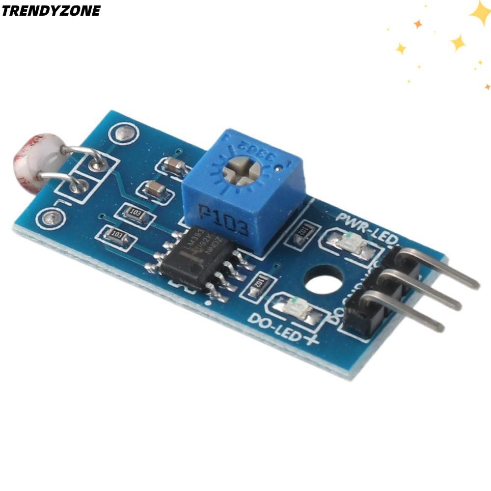 TRENDYZONE 10pcs LDR Photosensitive Sensor Module, Digital Light Detection 5MM, Easy ...
