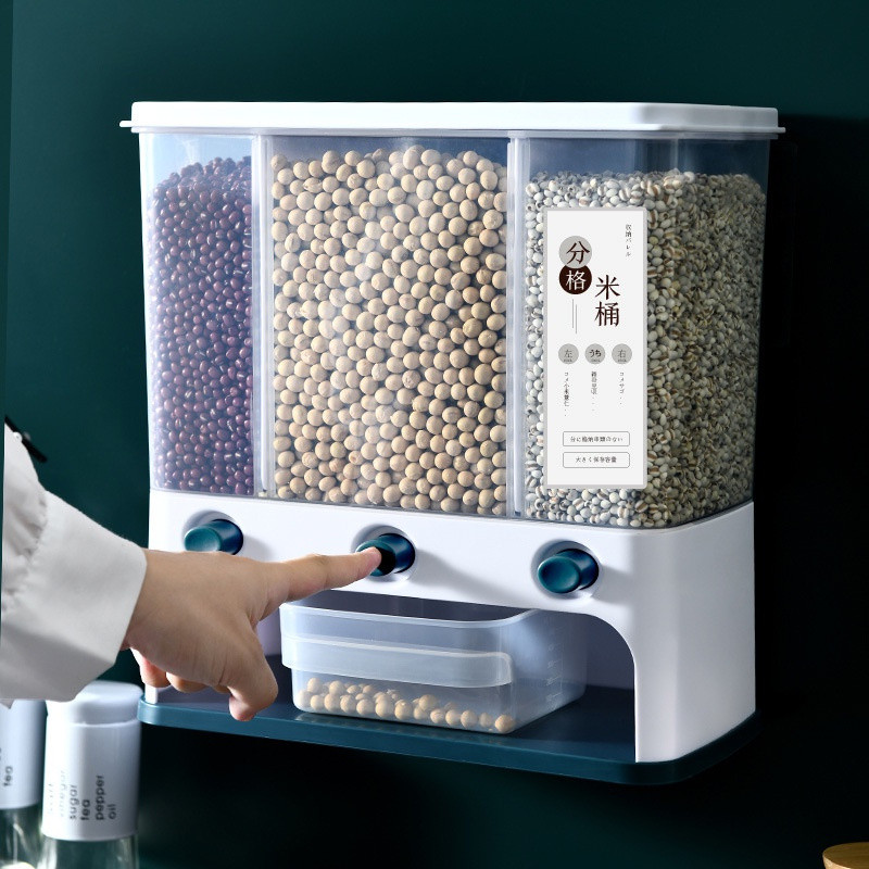 Multifunctional Hanging Grain Storage Box Kitchen Wall-Mounted ...
