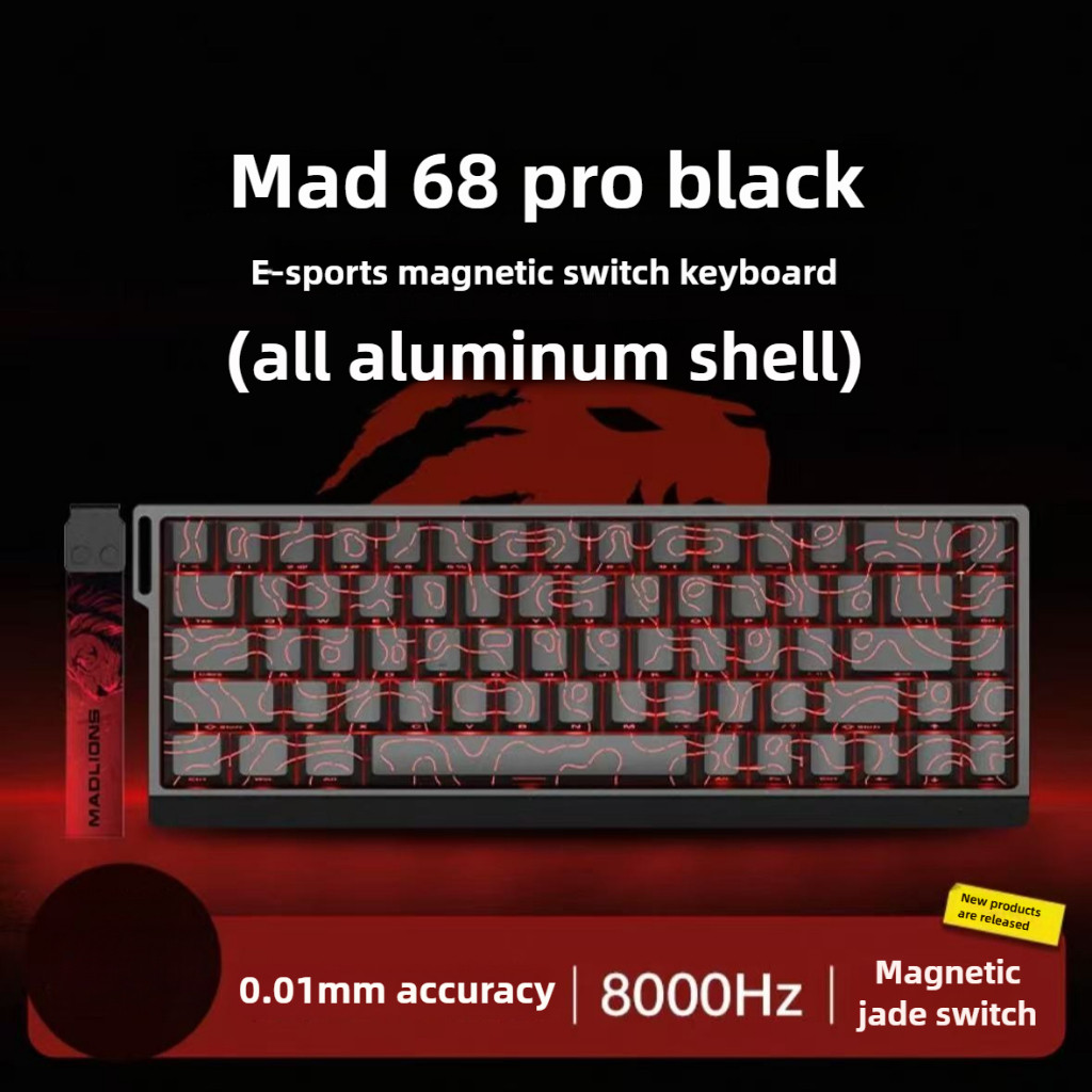 MADLIONS MAD68 R/HE/Pro Wired Magnetic Switch Mechanical Keyboard ...