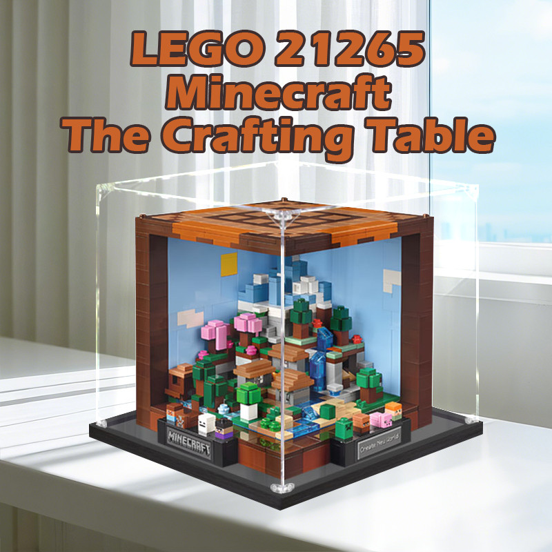Lego Acrylic Display Box For Lego 21265 Minecraft The Crafting Table ...