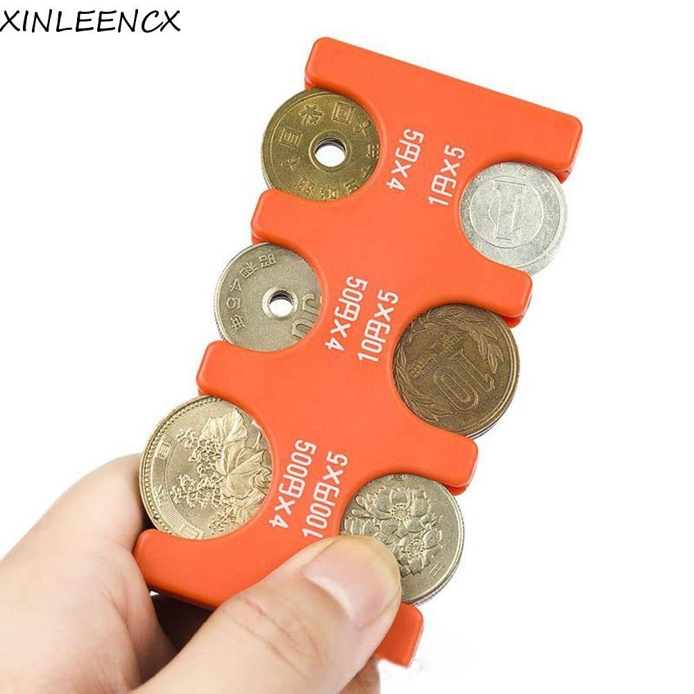 XINLEENCX Japanese Coin Holder Change Money Storage Plastic Solid Color ...