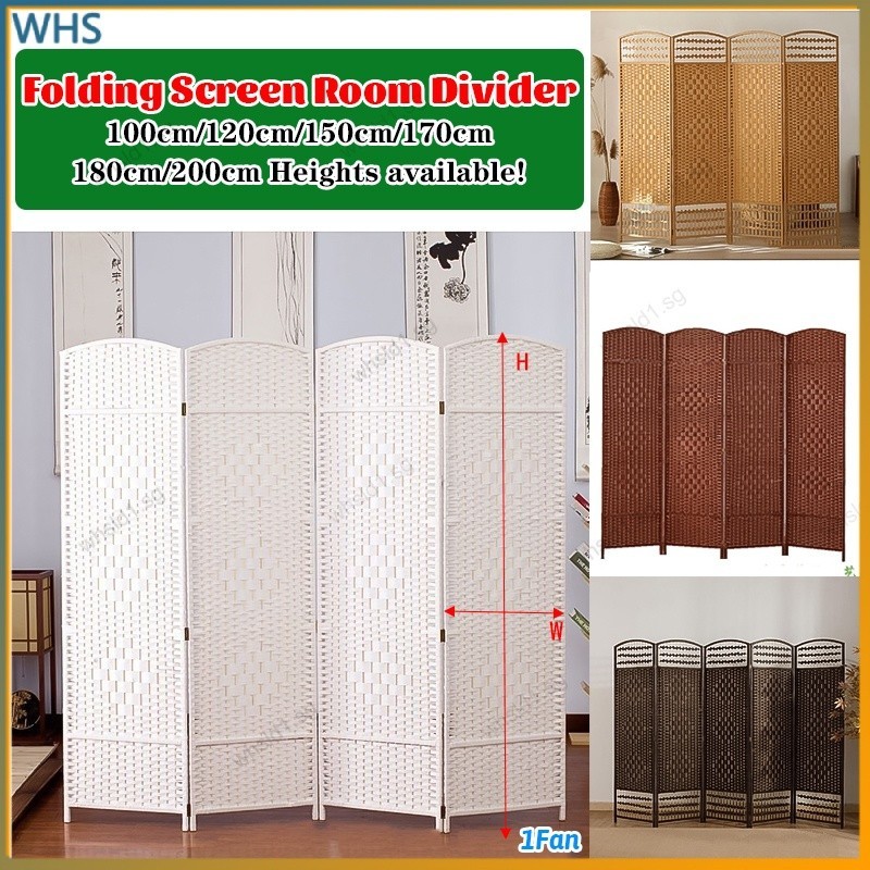 Folding screen partition straw screen partition fashion folding screen ...