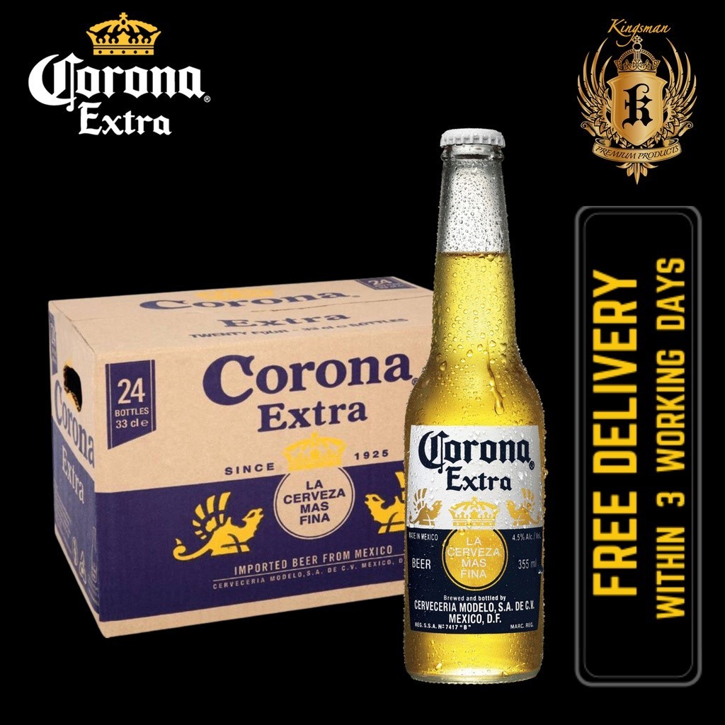Corona Extra Beer Pint 24 x 355ml (BBD: Nov 2024) | Shopee Singapore