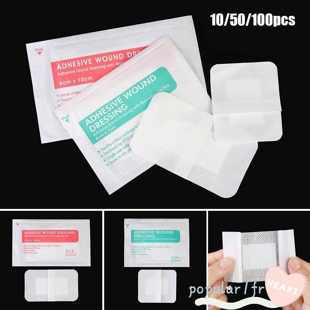 POPULAR 10/50/100Pcs 6x7cm/6x10cm Wound Dressing Band Waterproof ...