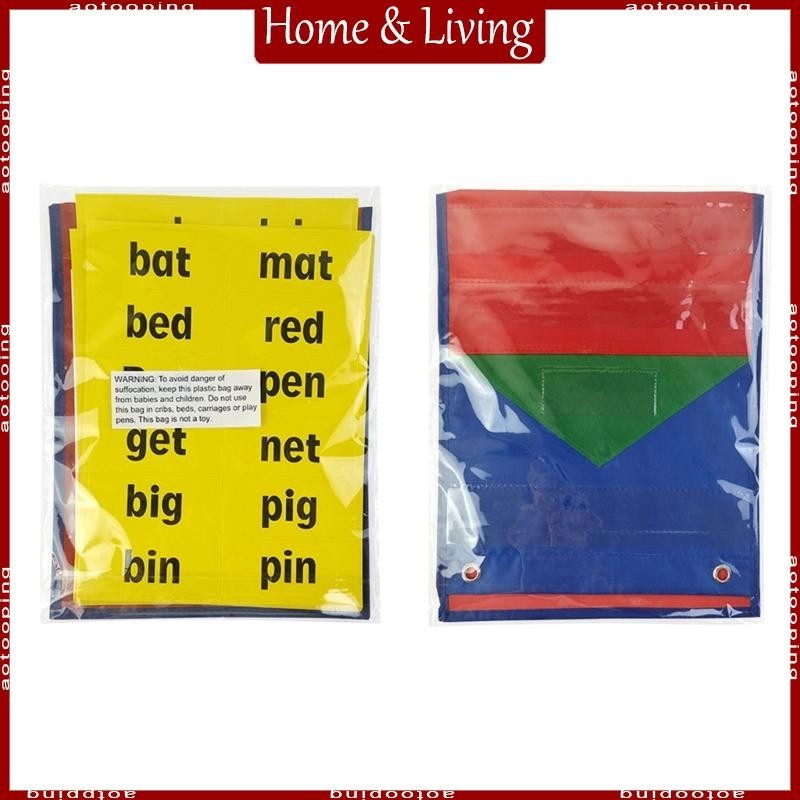 AOTO Classroom Word Family Pocket Chart with 217 Word Family Cards Word ...