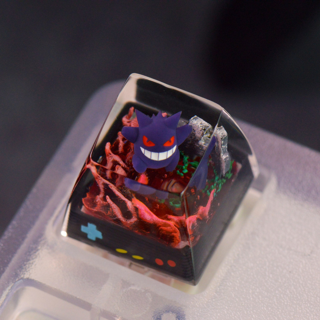 Pokemon Drip-glue Keycap PBT Pikachu Gengar Psyduck Squirtle Bulbasaur ...
