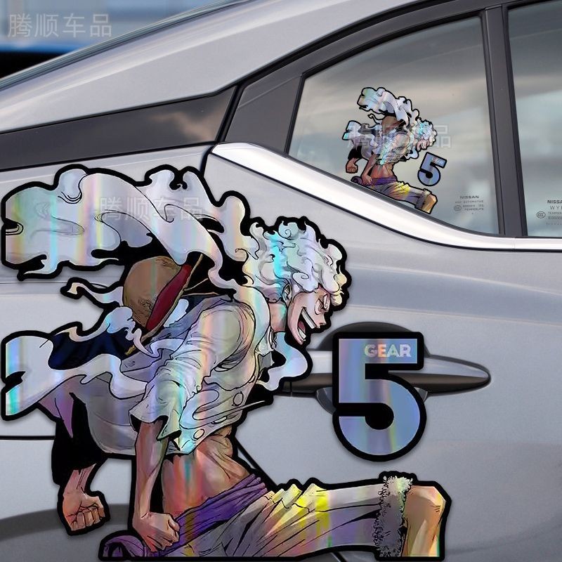 One Piece Luffy Bumper Stickers Car Electric Car Waterproof Sticker ...