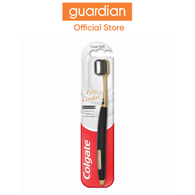 Colgate Easy Comfort Charcoal Spiral Toothbrush 1s | Shopee Singapore
