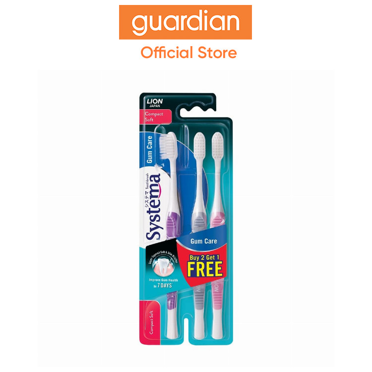Systema Gum Care Toothbrus 3s - Compact Soft | Shopee Singapore