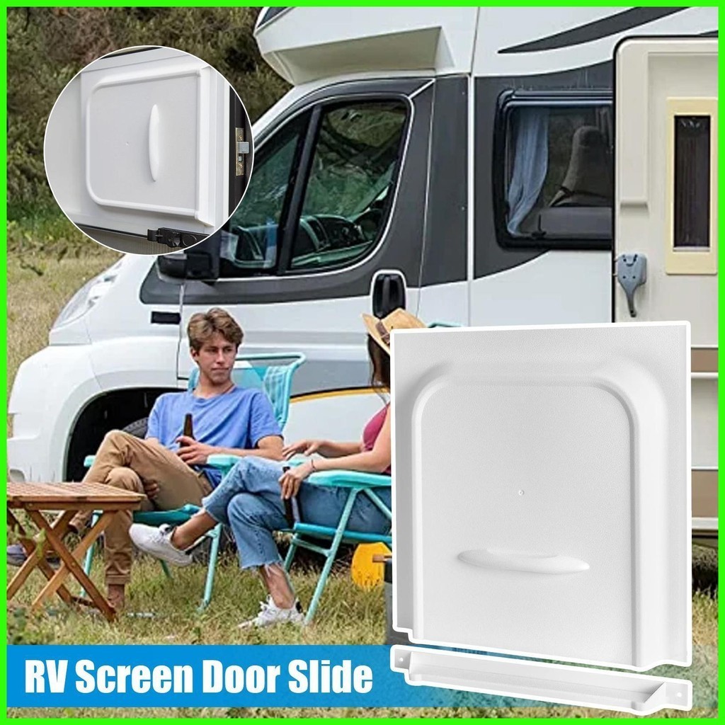 RV Screen Door Slide Sliding Door With Side Guard Upgraded Screen Door ...
