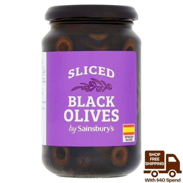 Sainsbury's Pitted Black Olives 340g | Shopee Singapore