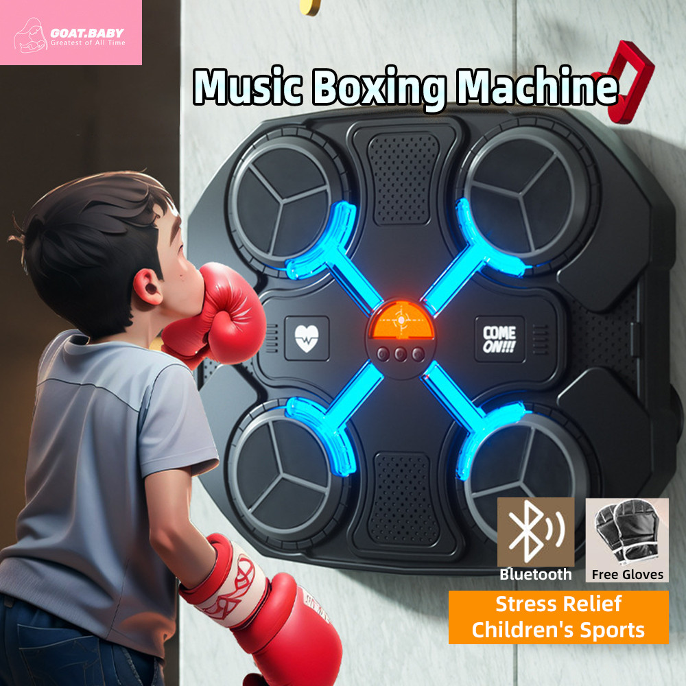 Bluetooth Music Boxing Machine Games Kids Indoor Sport Toys Wall ...