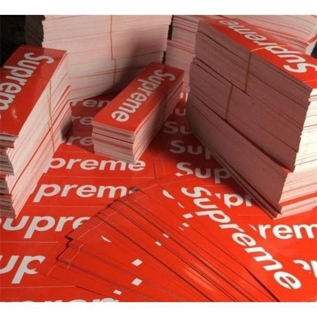 Classic Red Supreme Sticker Luggage Sticker Computer Sticker Electric ...