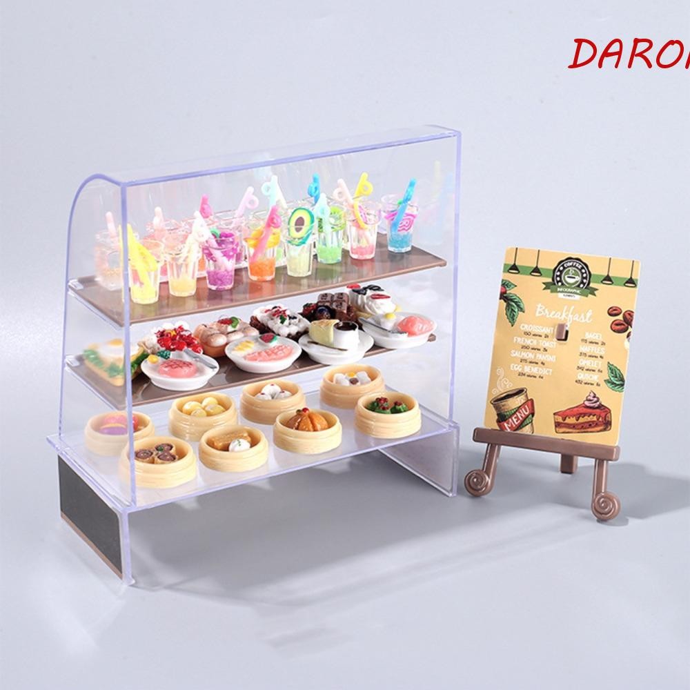 DARON Miniature Bakery Case, 1:12 Scale Model Dollhouse Cake Case ...