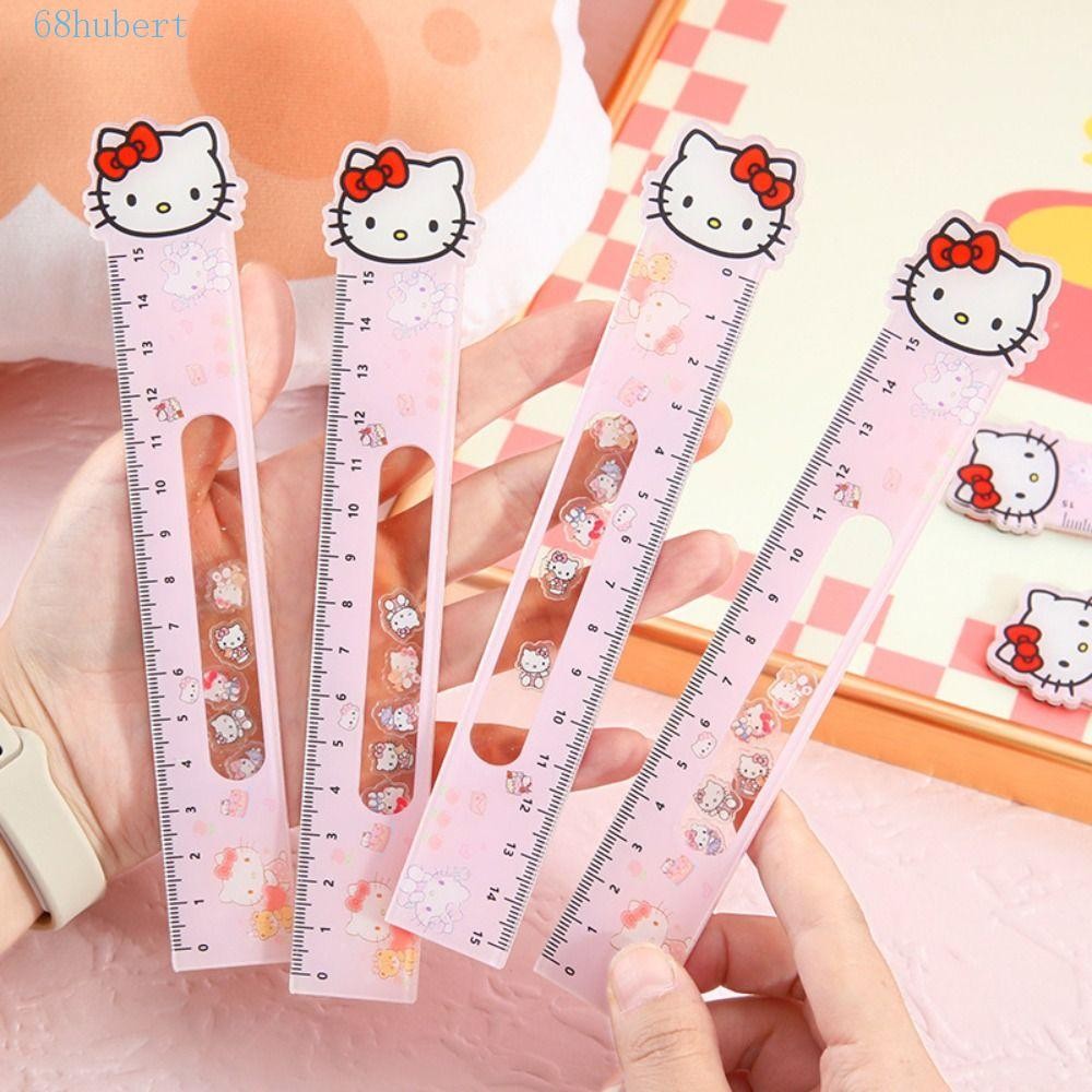 HUBERT Boring Shaking Toy Ruler, Kuromi Kitty Loopy Panda Student ...