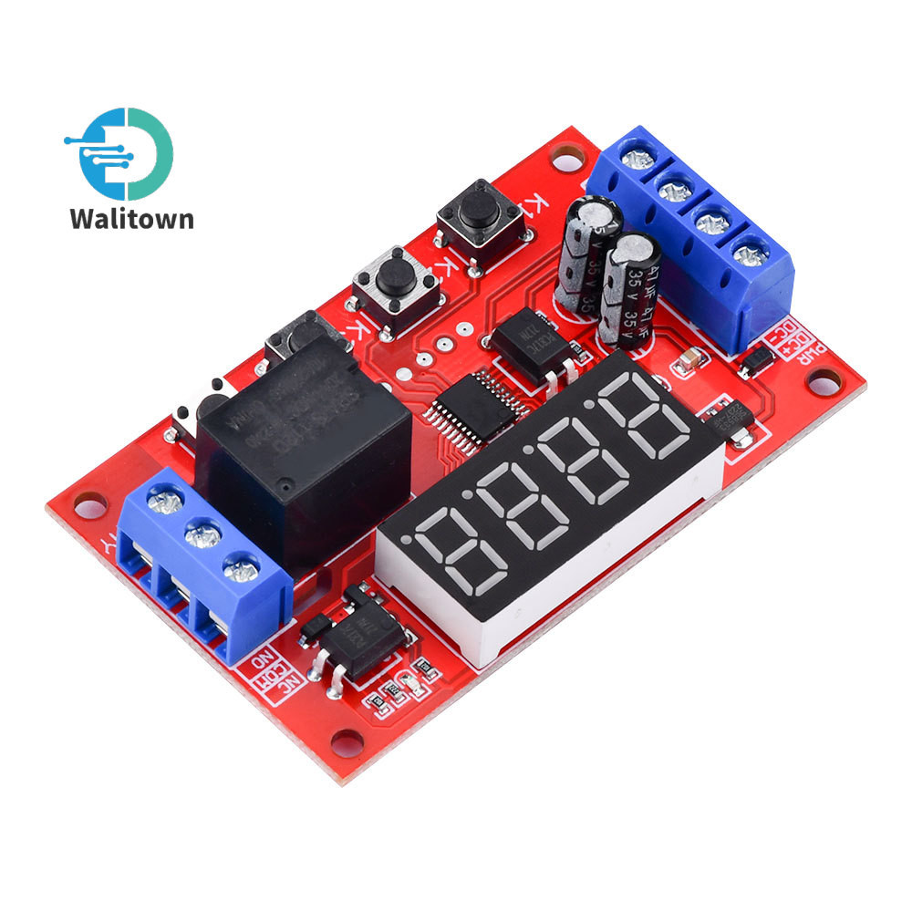 DC5V/12V/24V Delay Time Relay Module Timing Optocoupler Isolation Pulse Cycle Power-Off Trigger ...