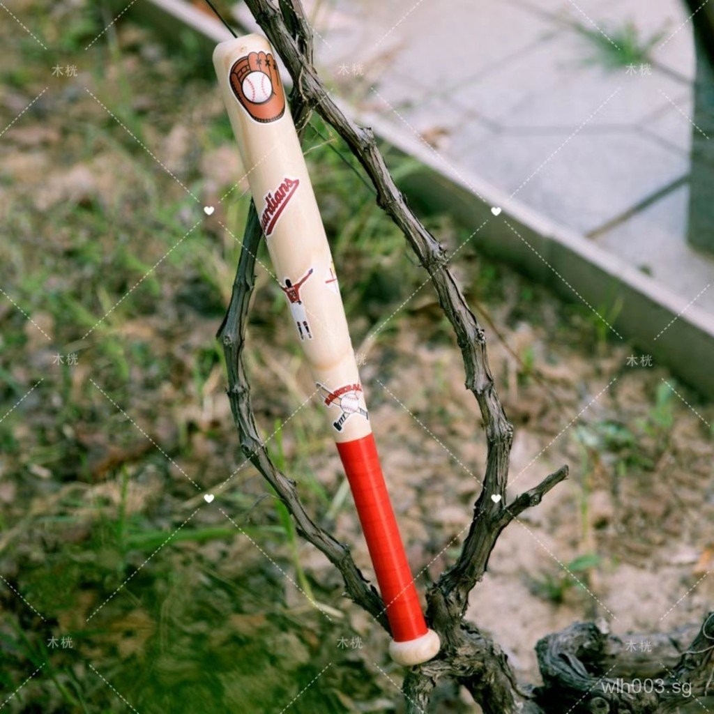 Solid Wood Baseball Bat Legal Self-Defense Car Sticker for Girls DIY ...